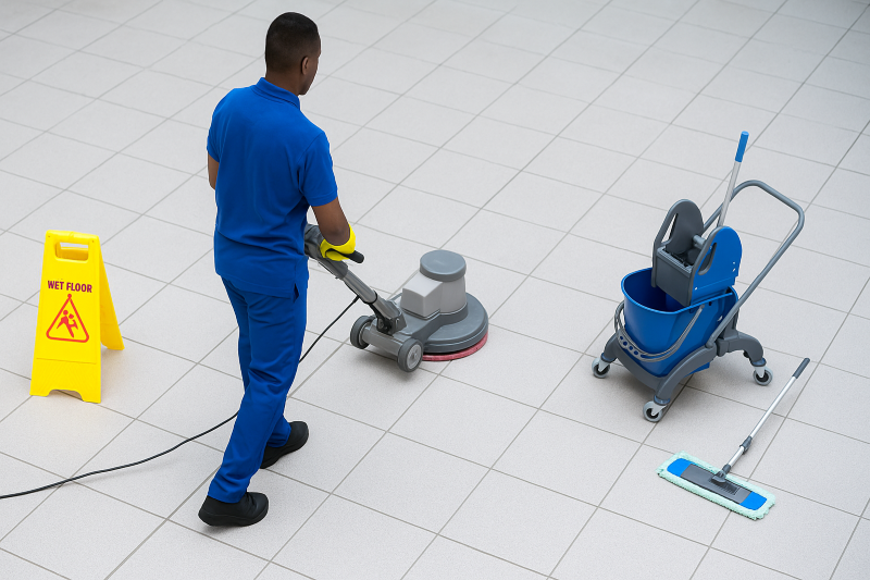 How to Deep Clean Commercial Tile Floors: Professional Ways